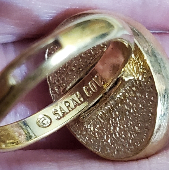 Sarah Coventry | Jewelry | Vintage Sarah Coventry Cameo Ring Rootbeer ...